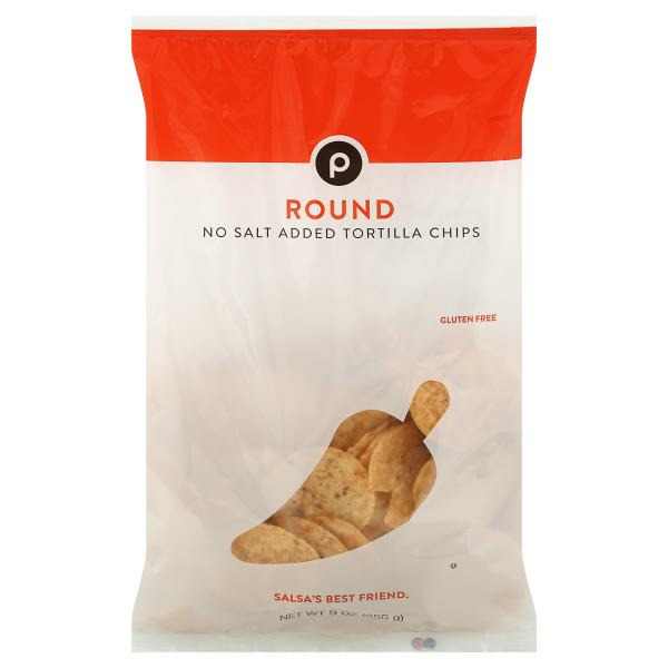 Publix Tortilla Chips, No Salt Added, Round Same-Day Delivery or Pickup | Publix