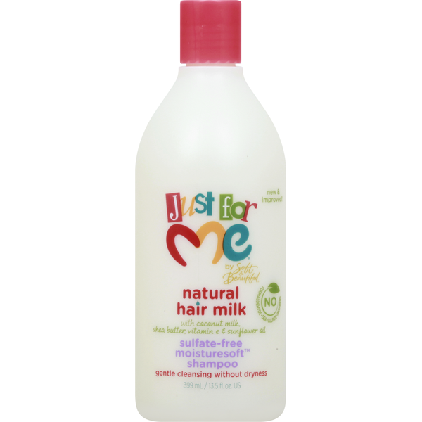Just for Me Shampoo, Sulfate-Free Moisturesoft, Natural Hair Milk (399 ...