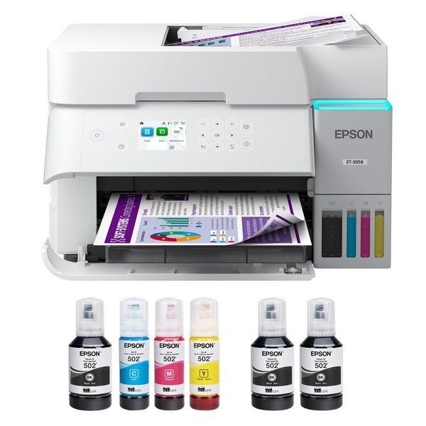 Epson EcoTank Wireless All-in-One Color Supertank - White Same-Day ...