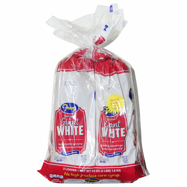 Franz Premium Giant White Bread 2 Pack Same-Day Delivery | Costco