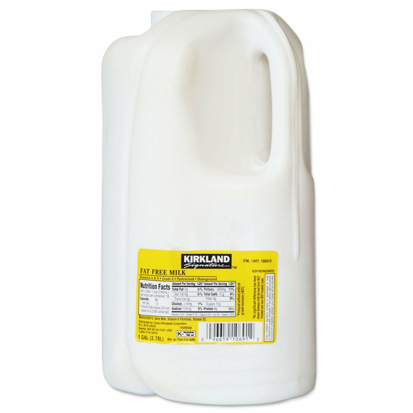 Costco Kirkland Signature Fat Free Skim Milk Same-Day Delivery or ...