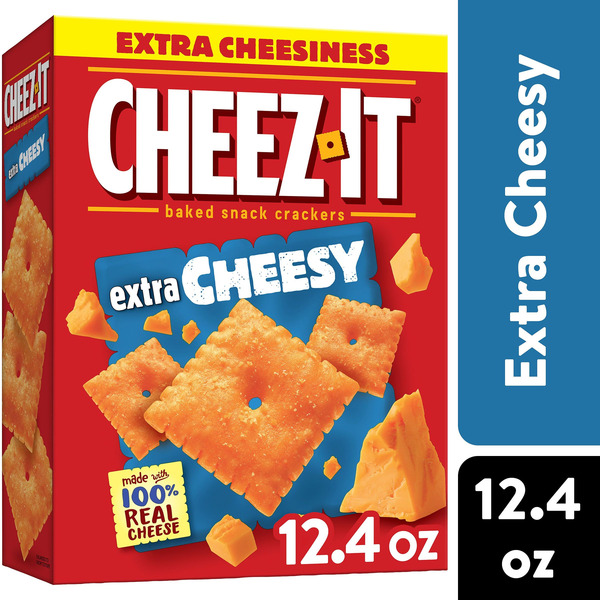 Cheez-It Cheese Crackers, Baked Snack Crackers, Lunch Snacks, Extra ...