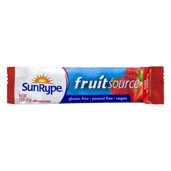 SunRype FruitSource Fruit Bar Apple Strawberry (1.3 oz) - Instacart