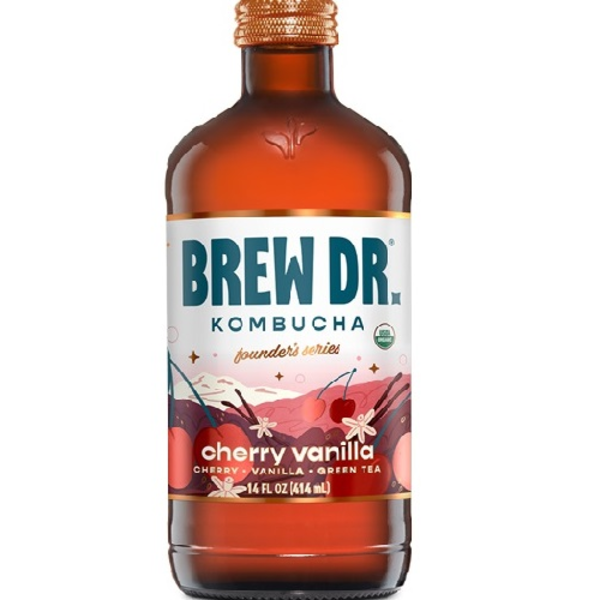 Brew Dr. Kombucha Organic Raspberry Orange Ginger, Founders Series Same ...
