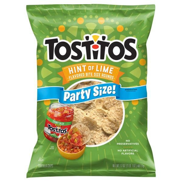 Tostitos Tortilla Chips, Hint of Lime, Party Size! Same-Day Delivery or ...