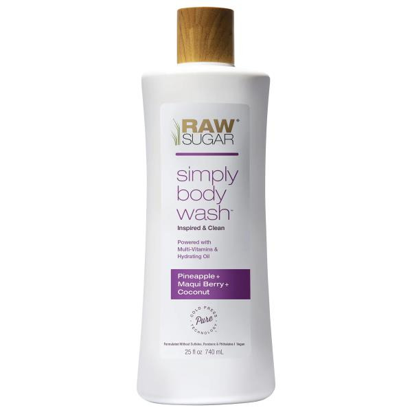 Raw Sugar Body Wash, Pineapple + Maqui Berry + Coconut Same-Day ...