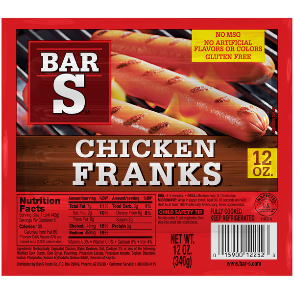 Bar-S Chicken Franks Same-Day Delivery or Pickup | Woodman's Food Markets