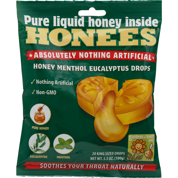 Publix Honees Cough Drops, Honey Menthol Eucalyptus Same-Day Delivery ...