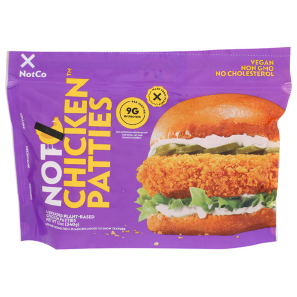 Sprouts Farmers Market NotCo NotChicken Patties, Frozen, Plant-Based ...
