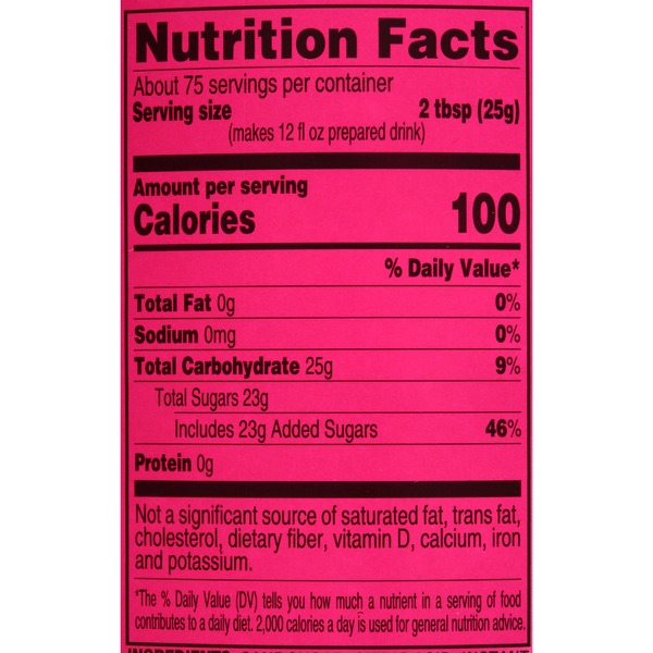 4c Raspberry Iced Tea Nutrition Facts | Besto Blog