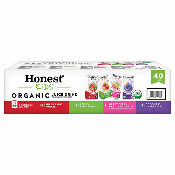 Honest Kids, Organic Juice Drink, Variety Pack, 6 fl oz, 40-count Same ...