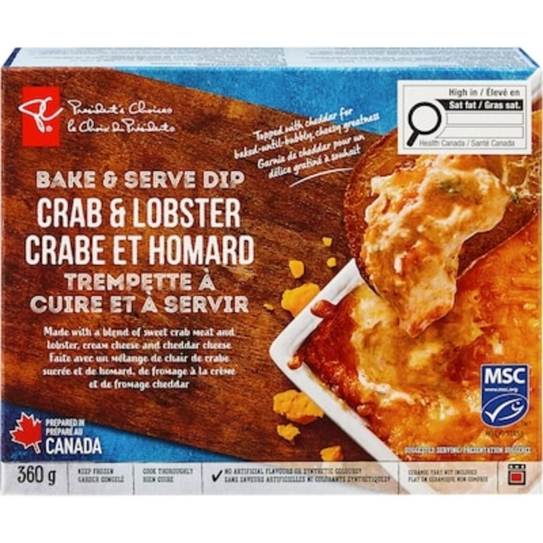 Real Canadian Superstore President’s Choice Crab & Lobster Bake & Serve ...