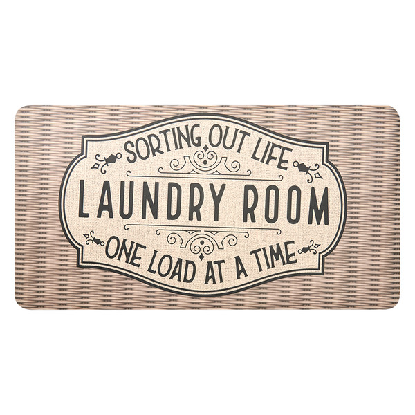 Huntington Home 20" x 39" Gray Gingham Comfort Mat Same-Day Delivery or ...