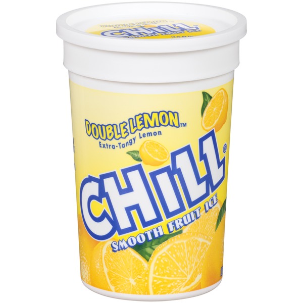 Chill Double Lemon Extra-Tangy Lemon Smooth Fruit Ice (12 fl oz ...