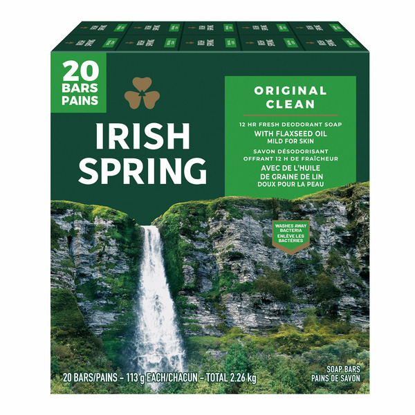 Irish Spring Original Deodorant Bar Soap Same-Day Delivery | Costco