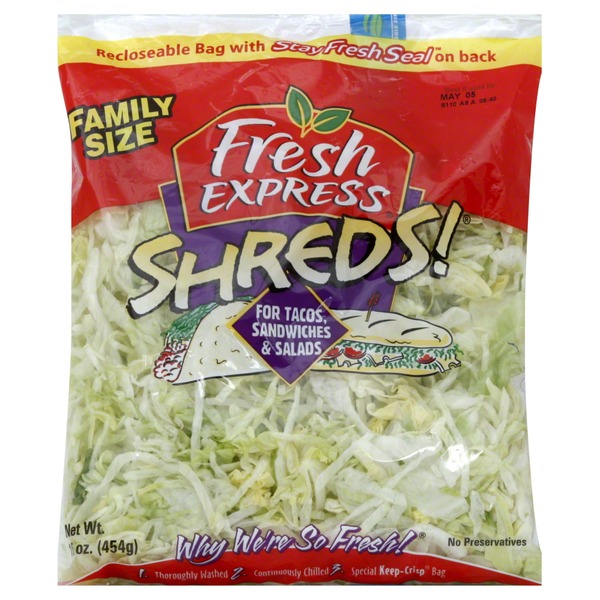 Fresh Express Shredded Lettuce (16 oz bag) - Instacart