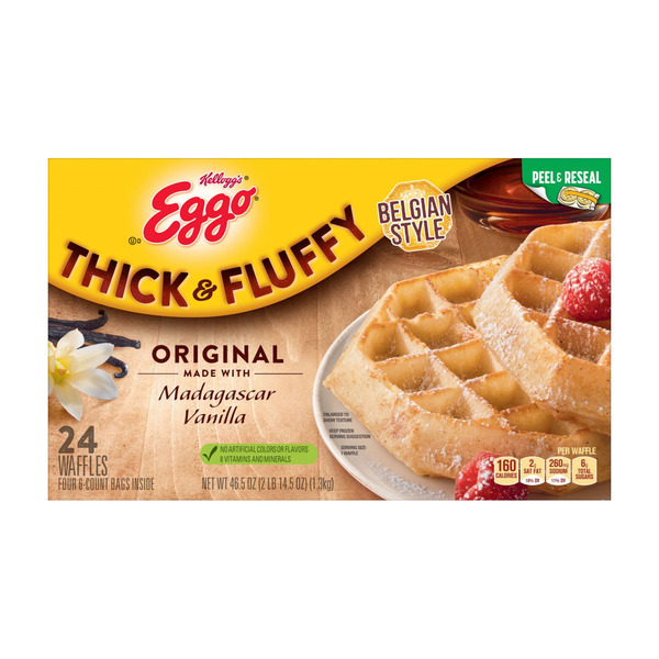 BJ's Wholesale Club Kellogg’s Eggo Thick and Fluffy Waffles Original ...