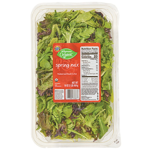 Wegmans Wegmans Organic Food You Feel Good About Triple Washed Spring ...