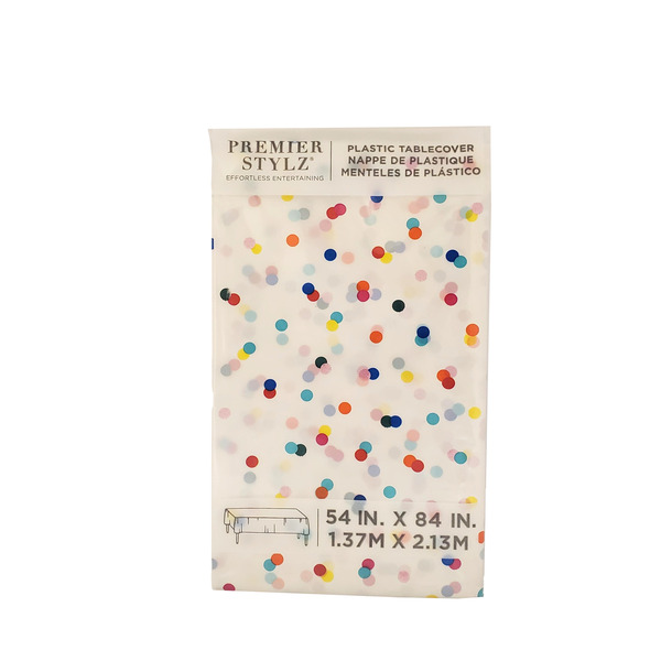 Publix Premier Style Scattered Dots Plastic Tablecloth Same-Day ...