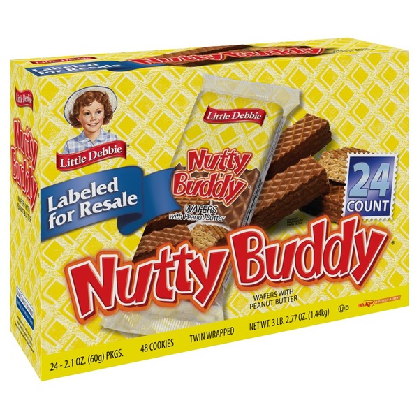 Little Debbie Snack Cakes, Nutty Buddy Wafer Bars (51 oz) - Instacart