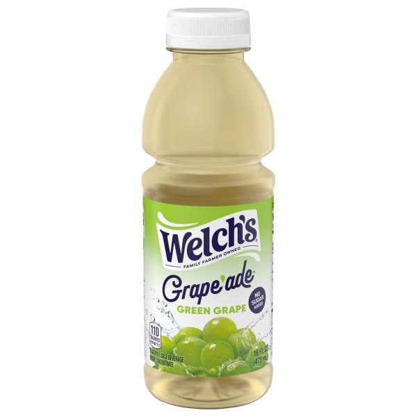 Welch's Green Grape Grape'ade Juice Beverage, 16 fl oz Bottle Same-Day ...