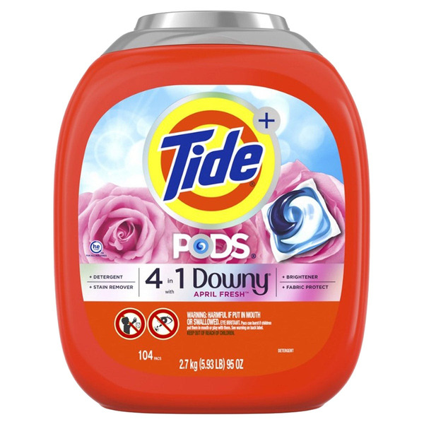 Tide Pods with Downy Laundry Detergent Pods, April Fresh, 104-count ...