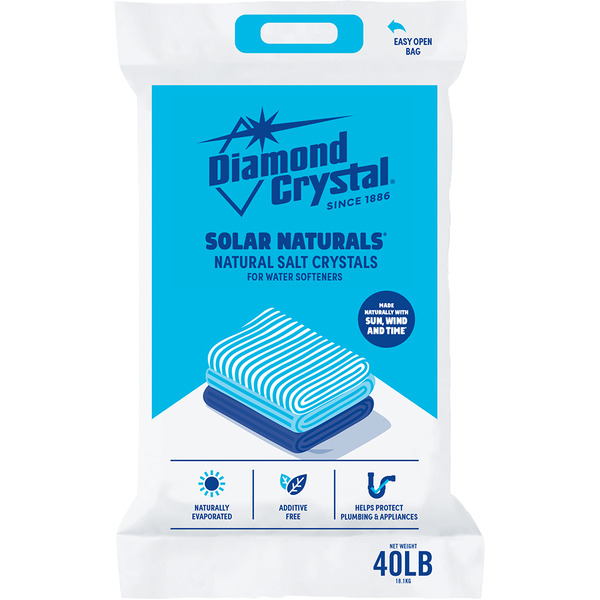 Diamond Crystal Salt Solar Naturals Salt Crystals for Water Softeners ...