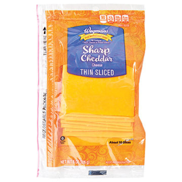 Wegmans Wegmans Thin Sliced Sharp Cheddar Cheese Same-Day Delivery or ...