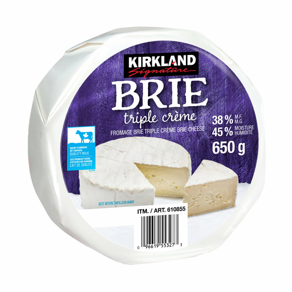 Kirkland Signature WC/EC SL28 T7H7 Triple Cream Brie Cheese Same-Day ...