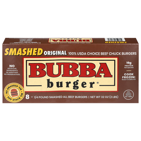 Bubba Burger Smashed Original Beef Burgers Same-Day Delivery or Pickup ...