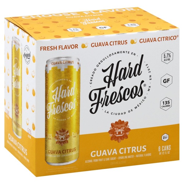 Hard Frescos Beer, Guava Citrus (6 each) - Instacart