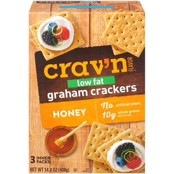 Crav'n Flavor Honey Low Fat Graham Crackers Same-Day Delivery or Pickup ...