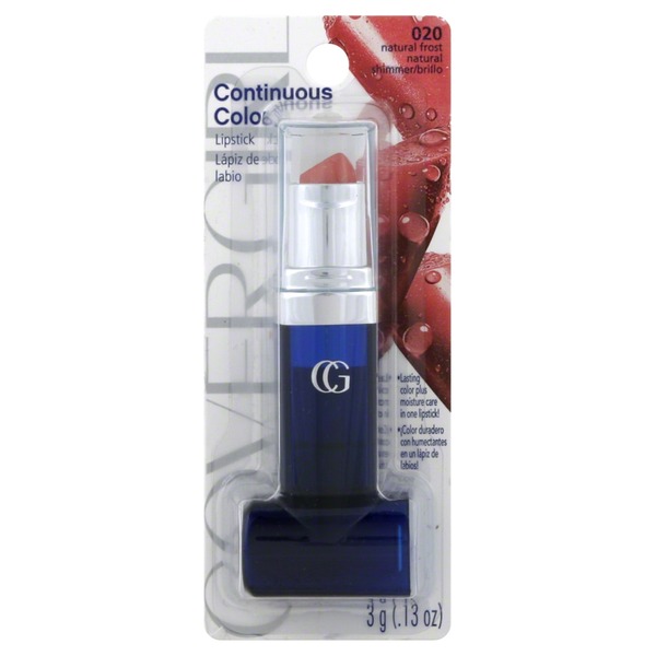CoverGirl Lipstick, Shimmer, Natural Frost 020 (0.13 oz) - Instacart