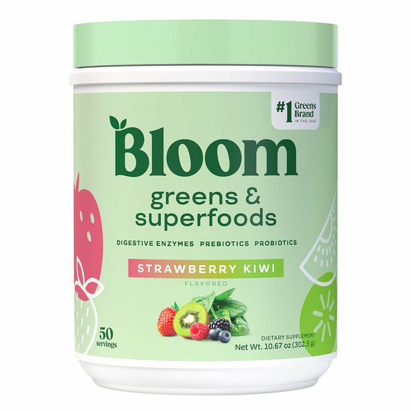 Bloom Nutrition Greens & Superfoods, Strawberry Kiwi Same-Day Delivery ...