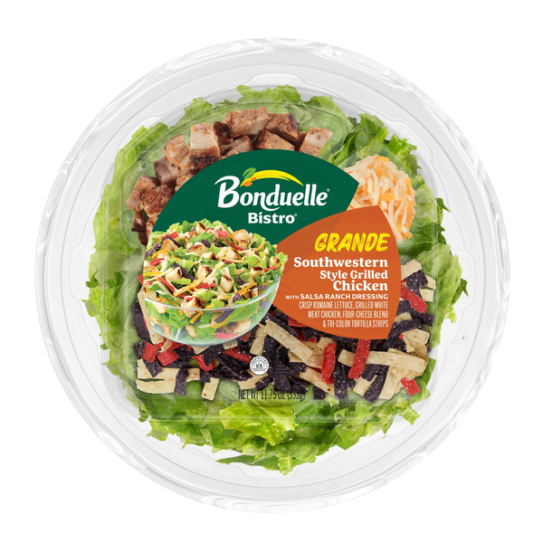 Bonduelle Bistro Grande Southwestern Style Grilled Chicken Salad Bowl ...
