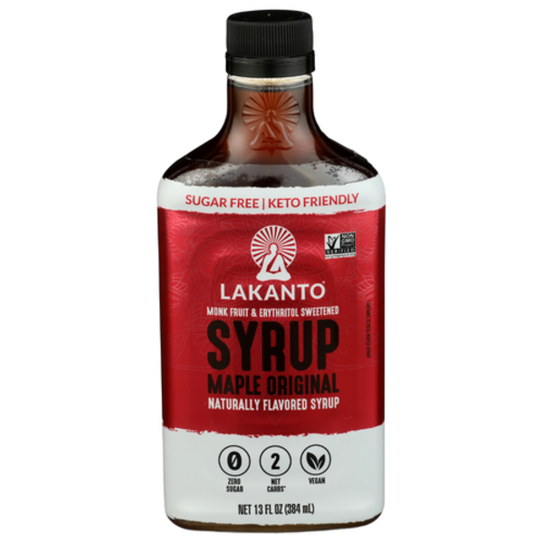 Lakanto Sugar Free Maple Syrup, Monk Fruit Sweetener with Erythritol ...