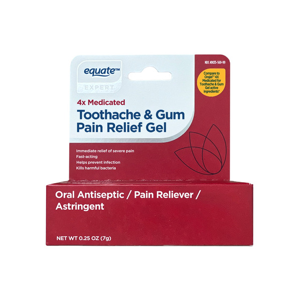 Walmart Equate Toothache & Gum Medicated Oral Antiseptic Astringent ...