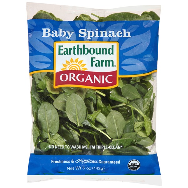 Earthbound Farm Organic Baby Spinach (5 oz bag) - Instacart