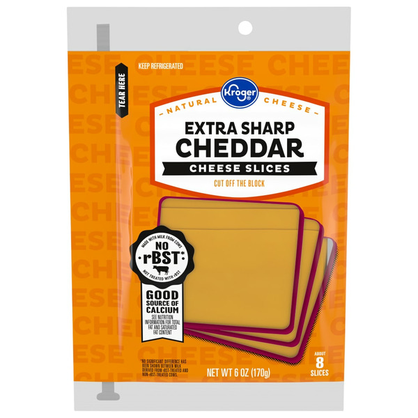 Kroger Kroger Extra Sharp Cheddar Cheese Slices Same-Day Delivery or ...