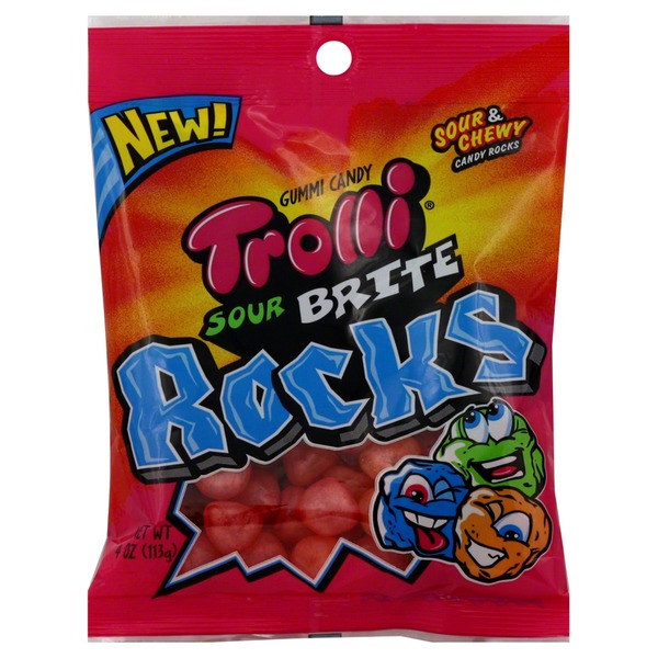 Trolli Gummi Candy, Sour Brite, Rocks (4 oz) - Instacart