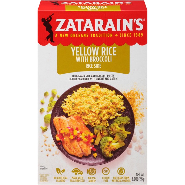 Zatarain's® Yellow Rice with Broccoli Rice Side (6.9 oz) - Instacart