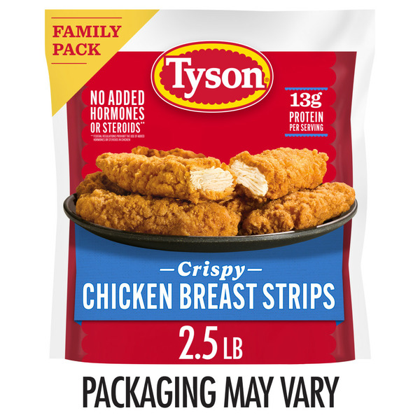 Tyson Frozen Crispy Chicken Breast Strips Family Pack Same-Day Delivery ...