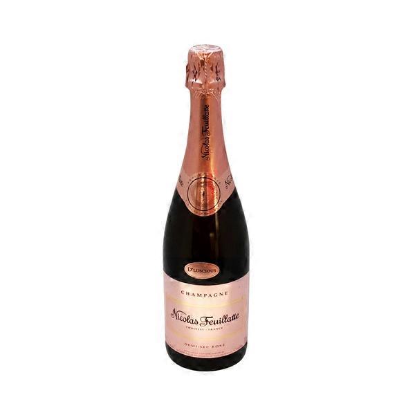 Nicolas Feuillatte Demi Sec Rose Champagne (750 ml) - Instacart