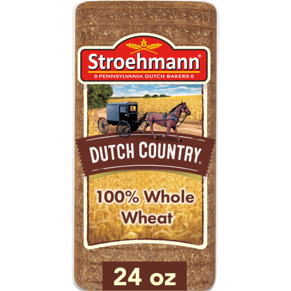 Stroehmann Dutch Country, Whole Wheat, Bread, Wheat Bread, 24 oz Same ...