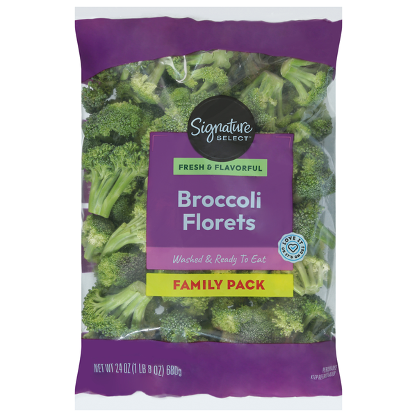 Safeway Signature SELECT Broccoli Florets, Family Pack Same-Day ...