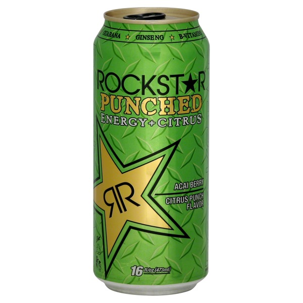 Rockstar Energy + Citrus, Acai Berry Citrus Punch Flavor (16 oz ...