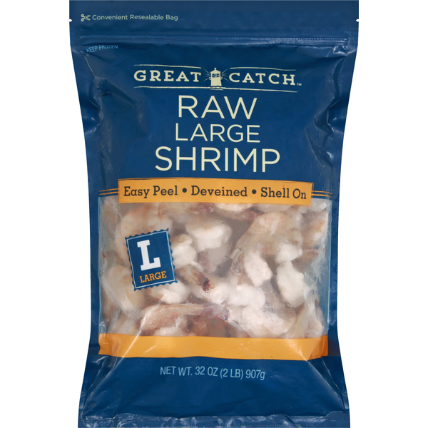 Great Catch Shrimp, Raw, Large (32 oz) - Instacart