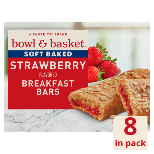 ShopRite Bowl & Basket Strawberry Flavored Soft Baked Breakfast Bars, 8 ...