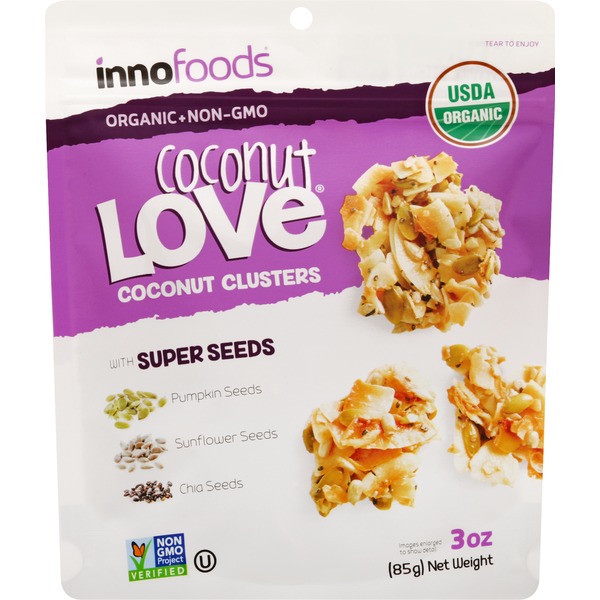 Innofoods Coconut Clusters, with Super Seeds (3 oz) - Instacart