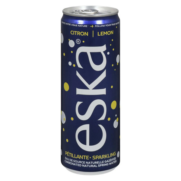 Eska Canned Lemon Carbonated Spring Water Same-Day Delivery | Costco